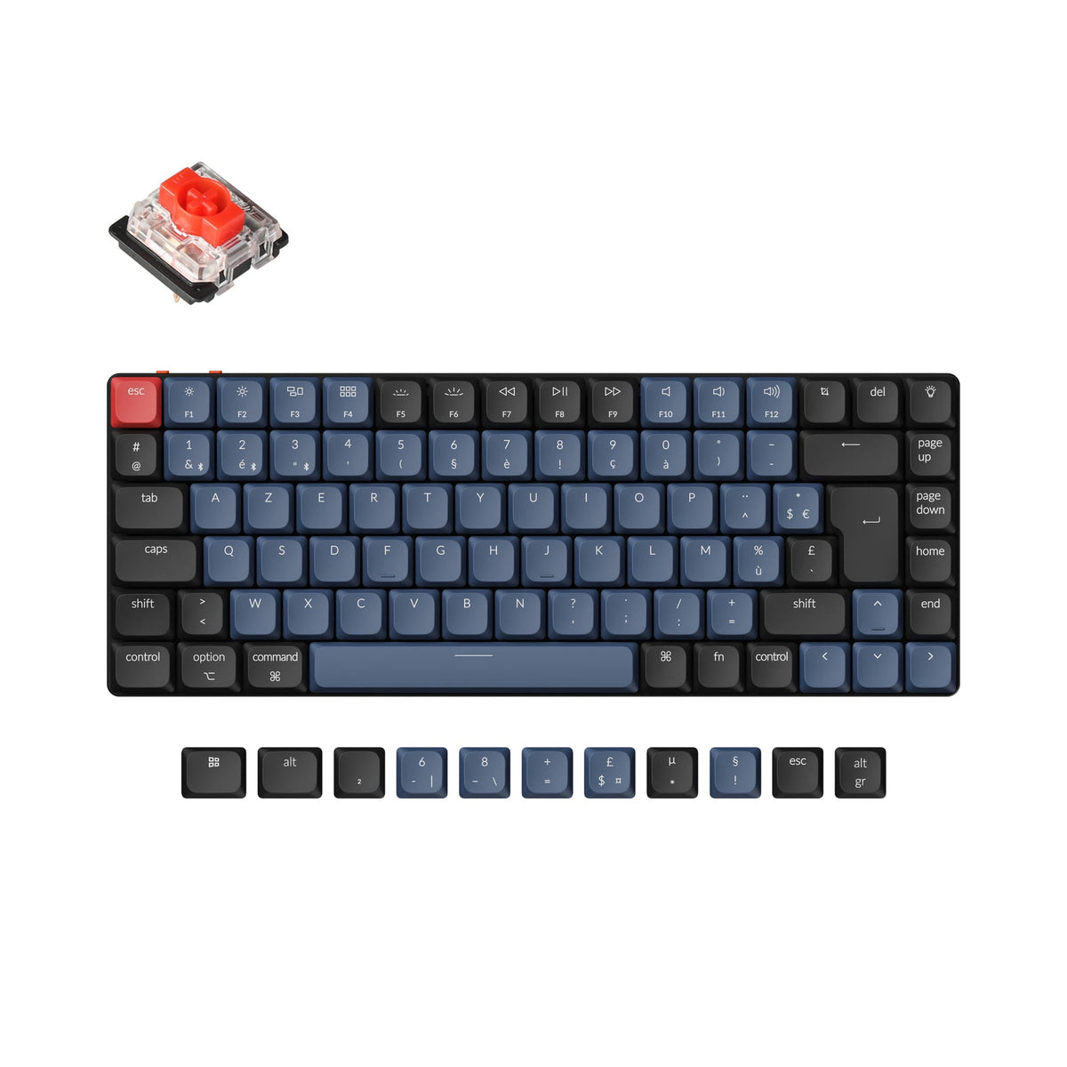 Keychron K3 Pro QMK/VIA Kabellose Mechanische Tastatur ISO Layout Koll ...