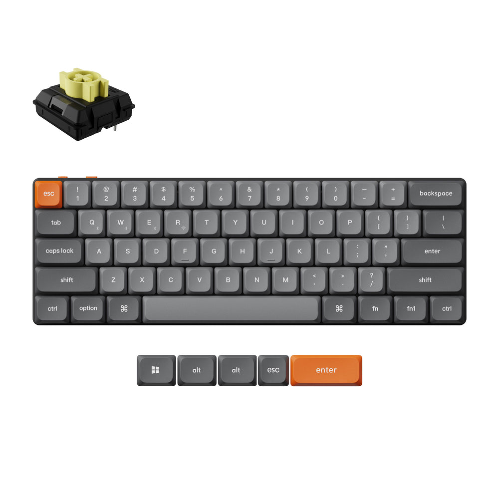 Keychron K9 Max QMK Wireless Custom Mechanical Keyboard (US ANSI Keybo ...